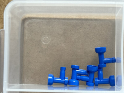 LEGO Parts - Blue Tap 1 x 1 without Hole in Nozzle End - No 4599b - QTY ...