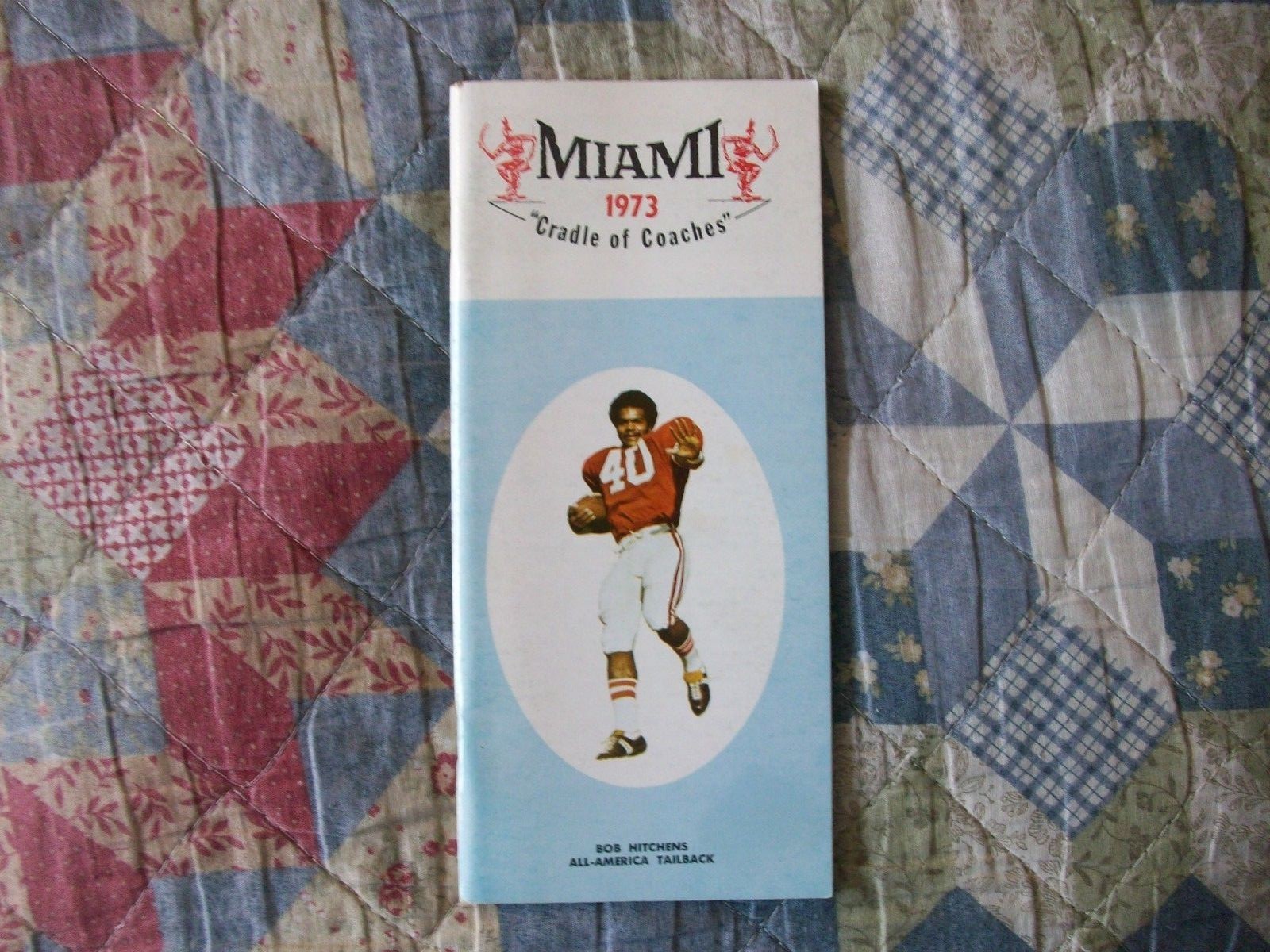 1973 MIAMI REDSKINS FOOTBALL MEDIA GUIDE of OHIO Yearbook Program Press ...