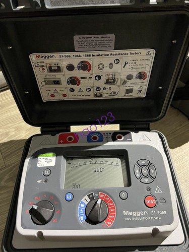 Megger S1-1068 Insulation Resistance Tester+Test line Brand New DHL ...