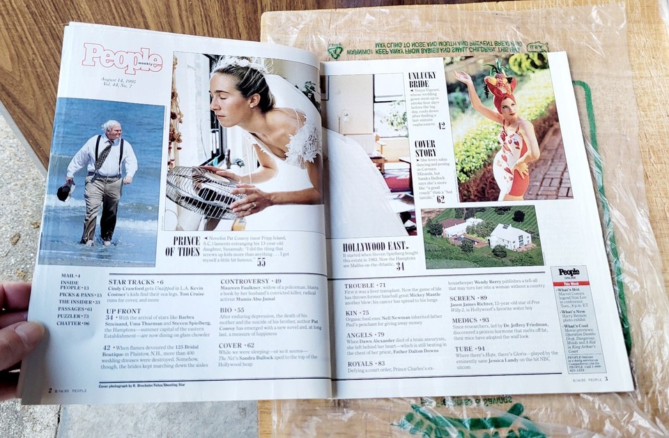 Sandra Bullock Mickey Mantle Royals People Magazine 8/14/95 Great ...