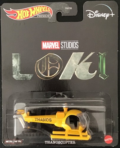 2022 Hot Wheels Premum Marvel Loki-Thanoscopter-1:64 DIE-CAST Models ...