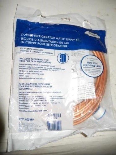 NEW- WHIRLPOOL 8003 15-FOOT COPPER TUBING ICE-MAKER HOOK UP KIT | eBay