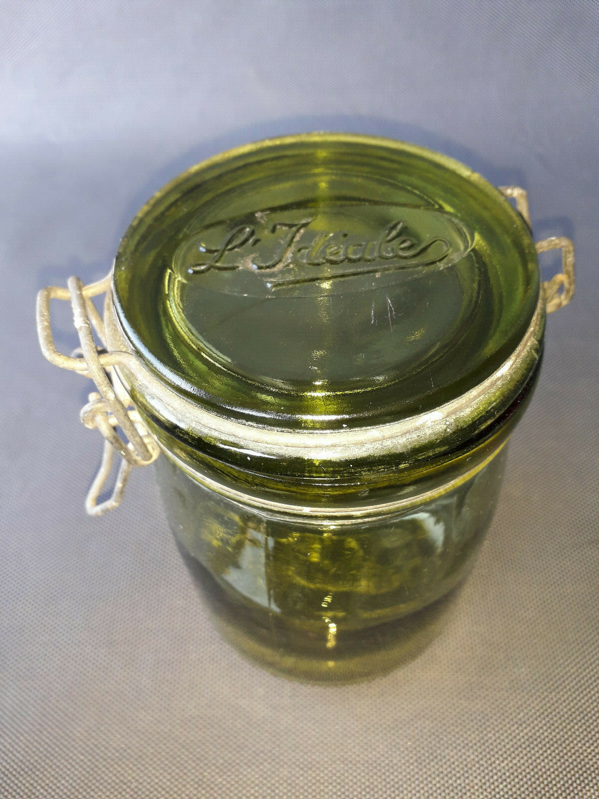 Ancien bocal en verre L'Idéale bocal brocante vintage old French jar | eBay