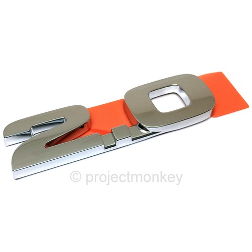 OEM Honda Chrome "2.0" Emblem Badge A20 B20 C20 F20 K20 R20 2.0L ...