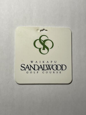 Rare Waikapu & Sandalwood Golf Courses Golf Bag Tag - Maui, Hawaii - A ...