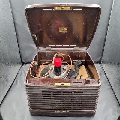 RCA Victor Portable Bakelite 45 RPM Record Player Model 45-EY-3 parts ...