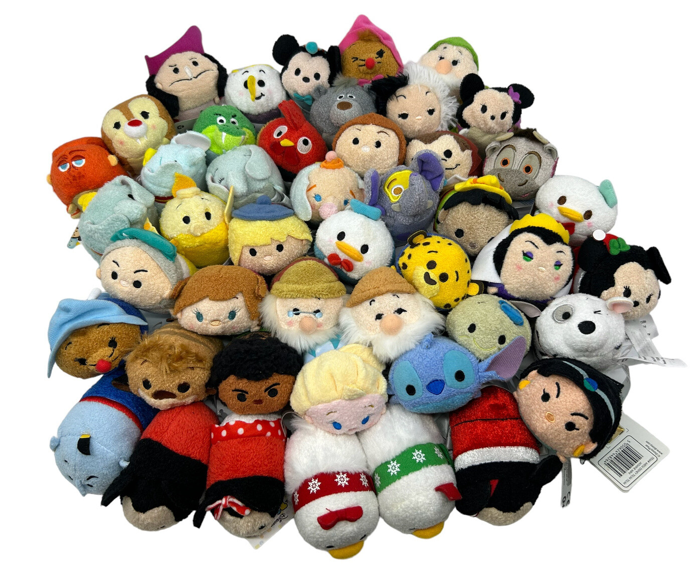 Disney Tsum Tsum Plush 3.5” Lot Of 46 Frozen Aladdin Mickey Dalmatians ...