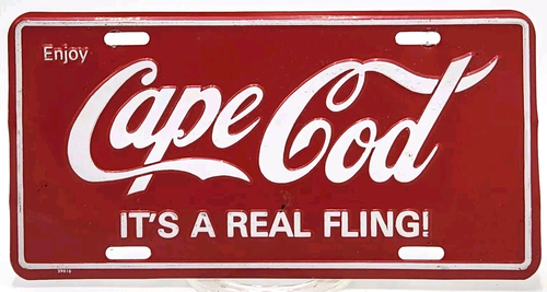 License Plate Enjoy Cape Cod It's a Real Fling! Rare | eBay