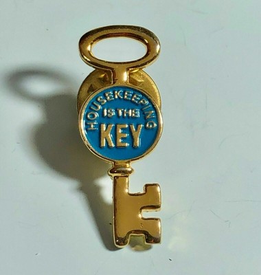 Housekeeping is the KEY, Key Logo Pin , Hotel, Motel | eBay
