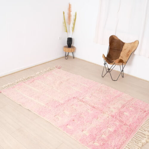 Custom Moroccan rug handmade Pink area rug, Handwoven Berber Pink Rug ...
