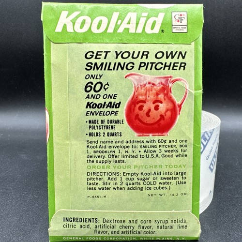 Vintage Packet Kool-Aid CHERRY-LIME IMITATION FLAVOR Special Offer On ...