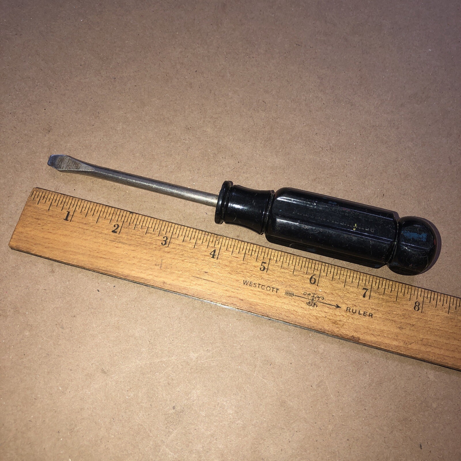 Master Mechanic 1/4 x 8 In. Round Slotted Cabinet Screwdriver ...