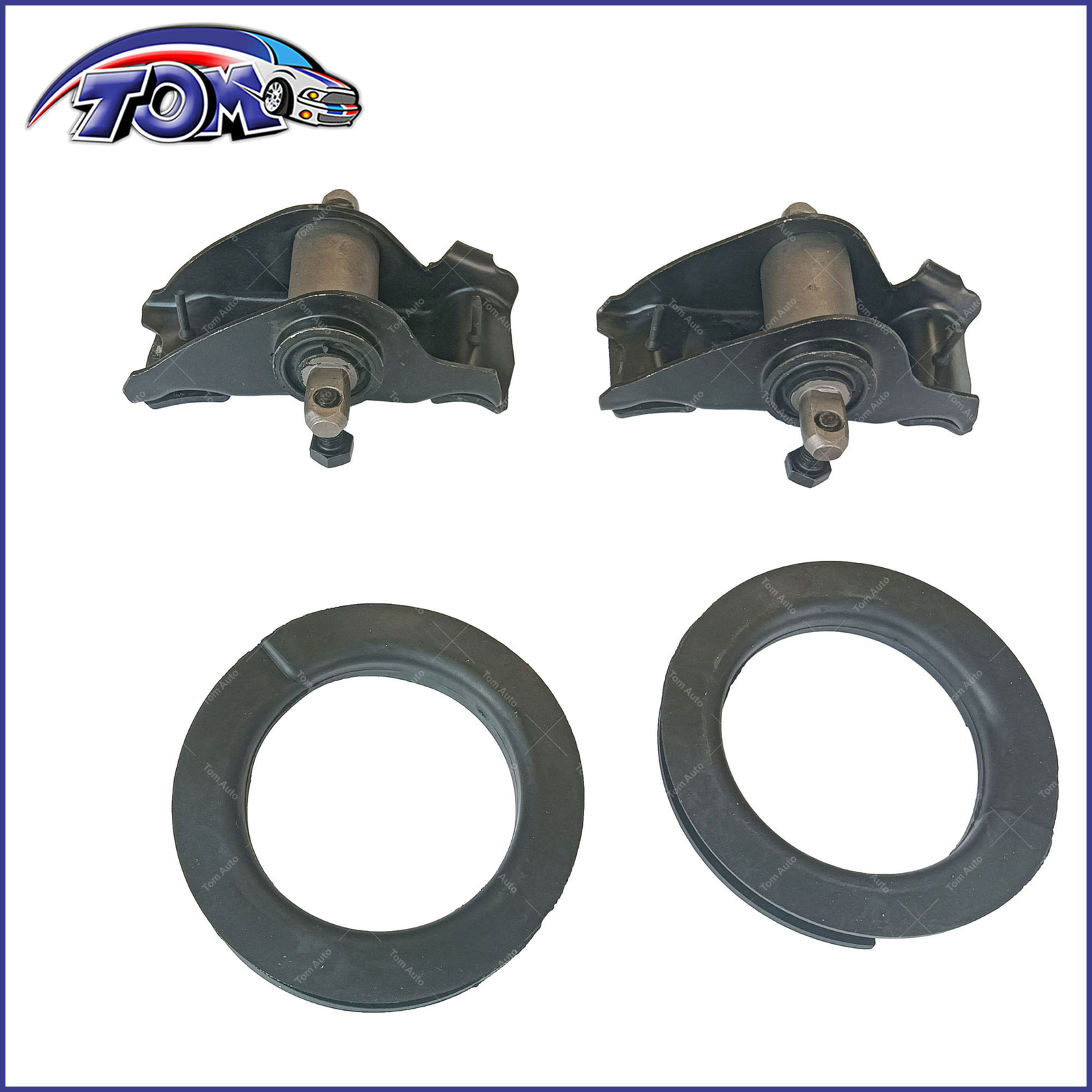 4Pc Spring Seat Saddles Coil Spring Perches Insulator Kit for Ford ...