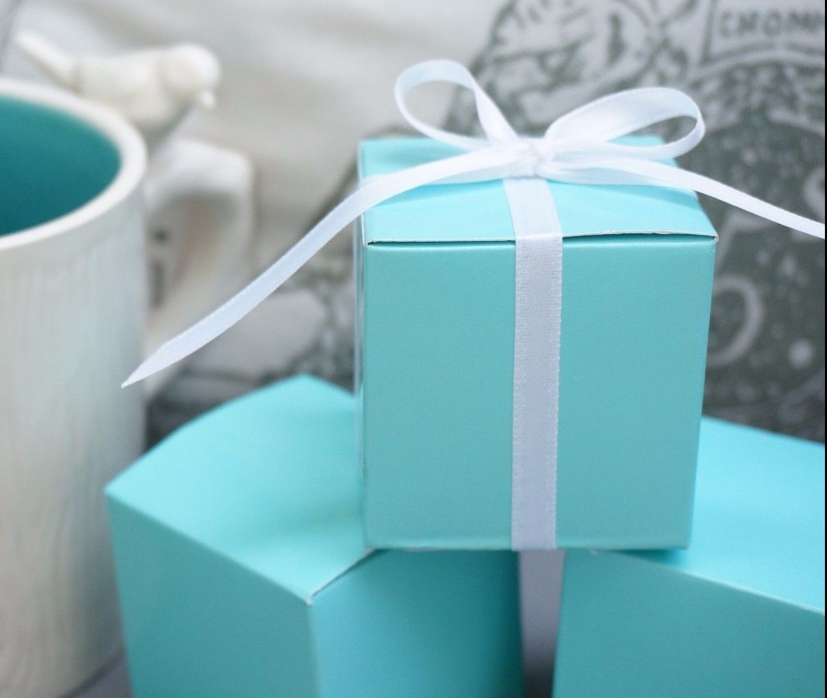 Tiffany Blue Wedding Favor Box Wrapables Blue Butterflies Wedding