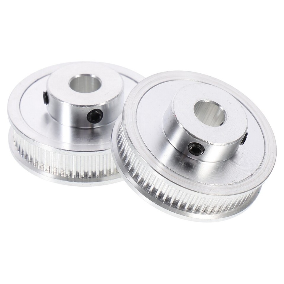 2 Pcs 3d Printer Pulley Aluminum Synchronous Wheel Variable Speeds ...