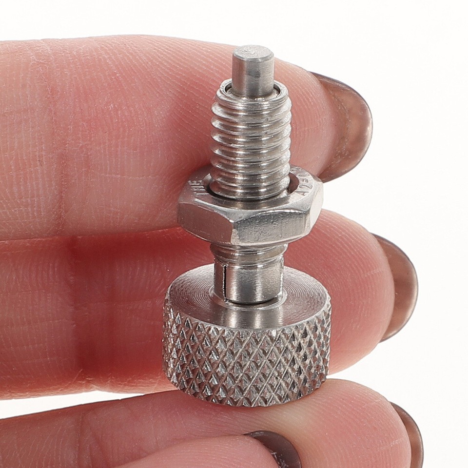 2 Pcs Stainless Steel Self-locking Pin Retractable Spring Plunger ...