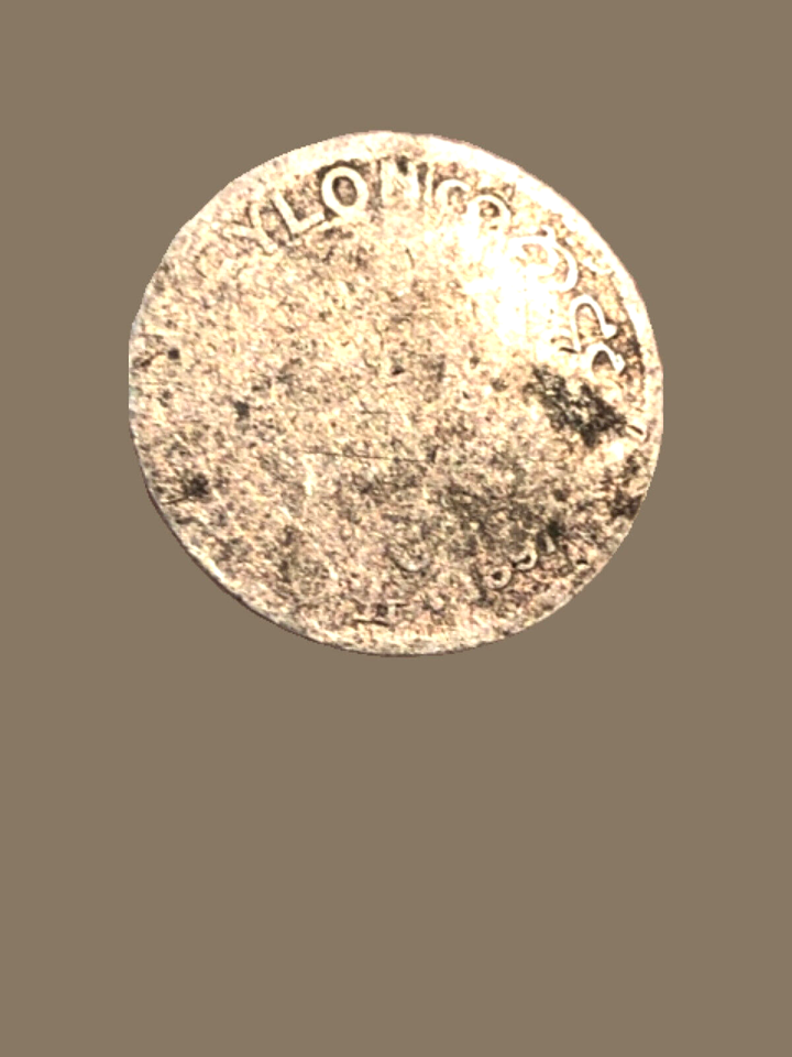 1897 Ceylon 10 Cents Silver Coin - AG (About Good) condition | eBay