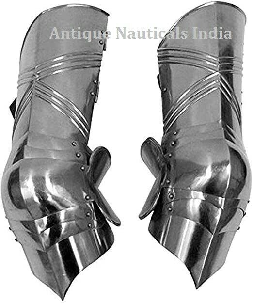 Medieval Gothic Leg Guard Armor Set sca Larp Reenactment Cosplay Leg ...