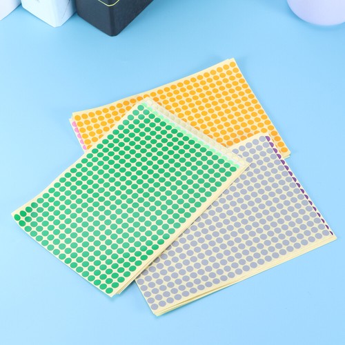 16 Pcs 6MM Color-Coding Sticker Dots Bright Color Circle Dot Labels ...