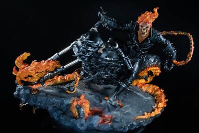 Ghost Rider On Motorcycle 1/4 Scale Statue by MAC Custom Fan Art | eBay