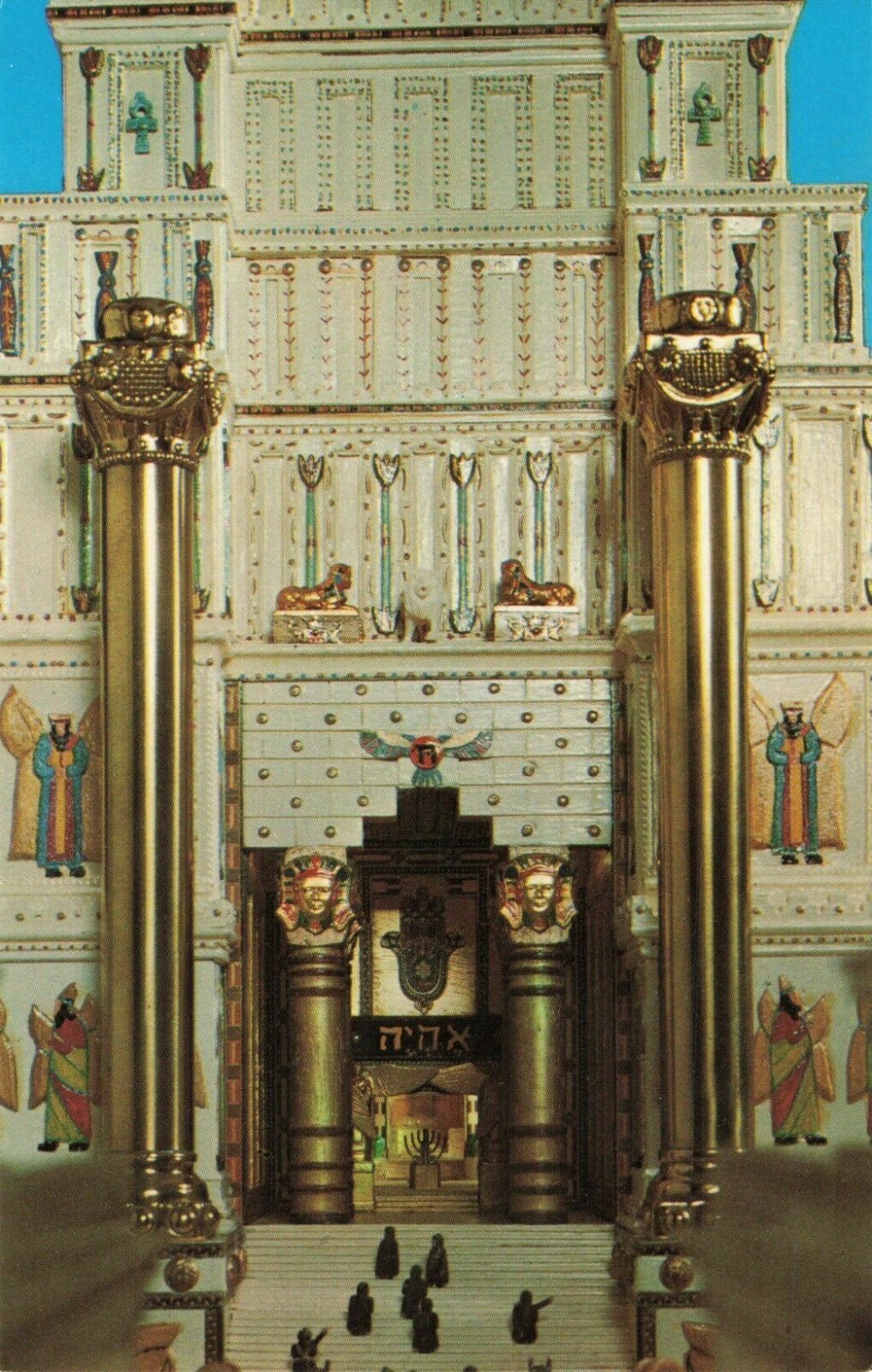 Postcard King Solomon's Temple Model in Masonic Temple San Francisco ...