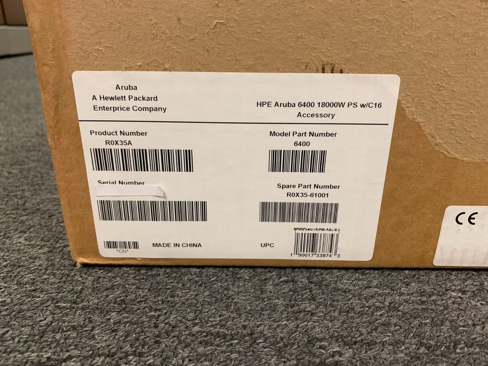 R0X35A HPE ARUBA 6400 1800W Power Supply PS/C16 Accessory HPE Retail ...