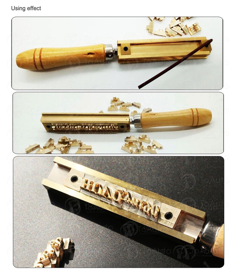 21PCS Brass Stamps Symbols Flexible Mold For Hot Foil Stamping Machine ...