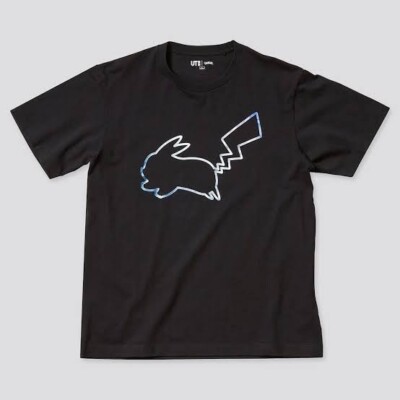 Uniqlo UT BLACK Pokemon Pikachu Men’s T-Shirt - LARGE - New NWT Top | eBay