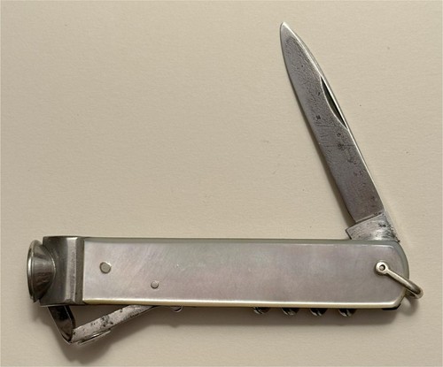 1930's Pearl Handle Cigar Cutter Corkscrew One Blade Knife Unmarked | eBay