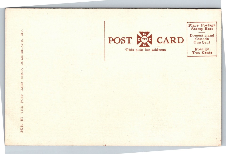 Postcard MD Cumberland Evening Shadows on the Potomac East of ...