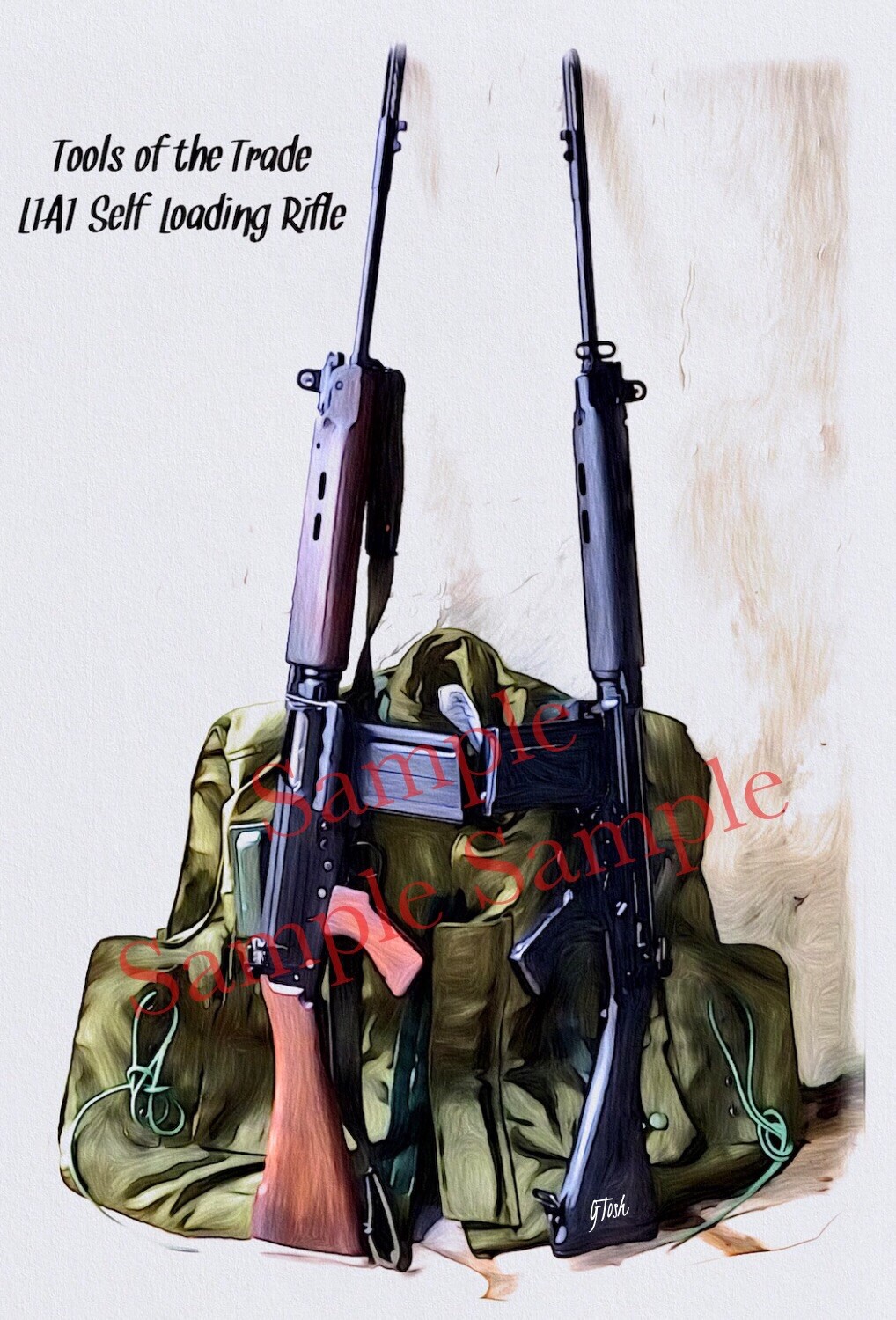 British Army, Op Banner, L1A1 Self-Loading Rifle A4 Poster print. | eBay