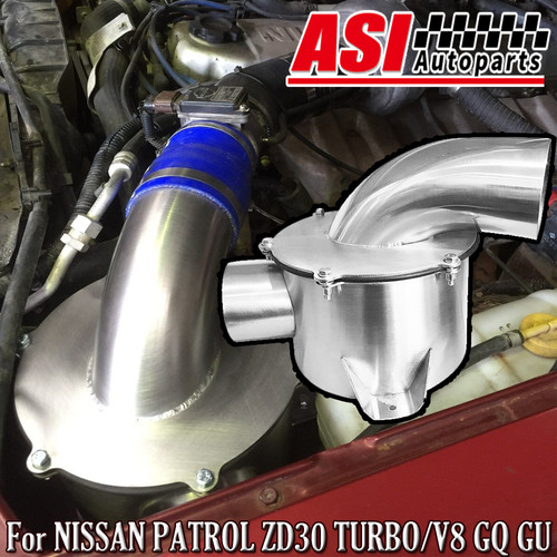 SUIT for NISSAN PATROL TURBO / V8 GQ GU silcver HI FLOW ZD30 AIRBOX | eBay