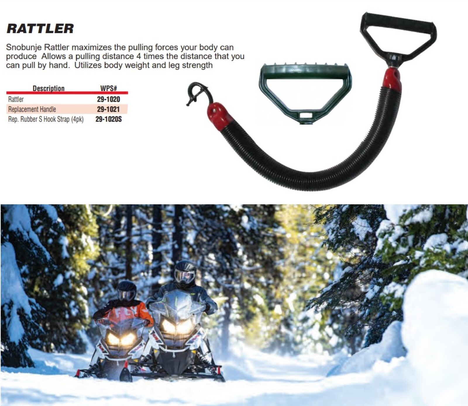 Snobunje Rattler - The Ultimate Pulling Tool For Snowmobiles and Snow ...