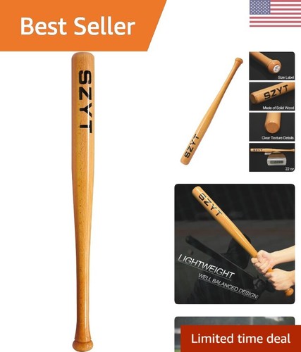 25 inch, 29 inch, 33 inch Wood Baseball Bat Self-Defense Softball Bat ...