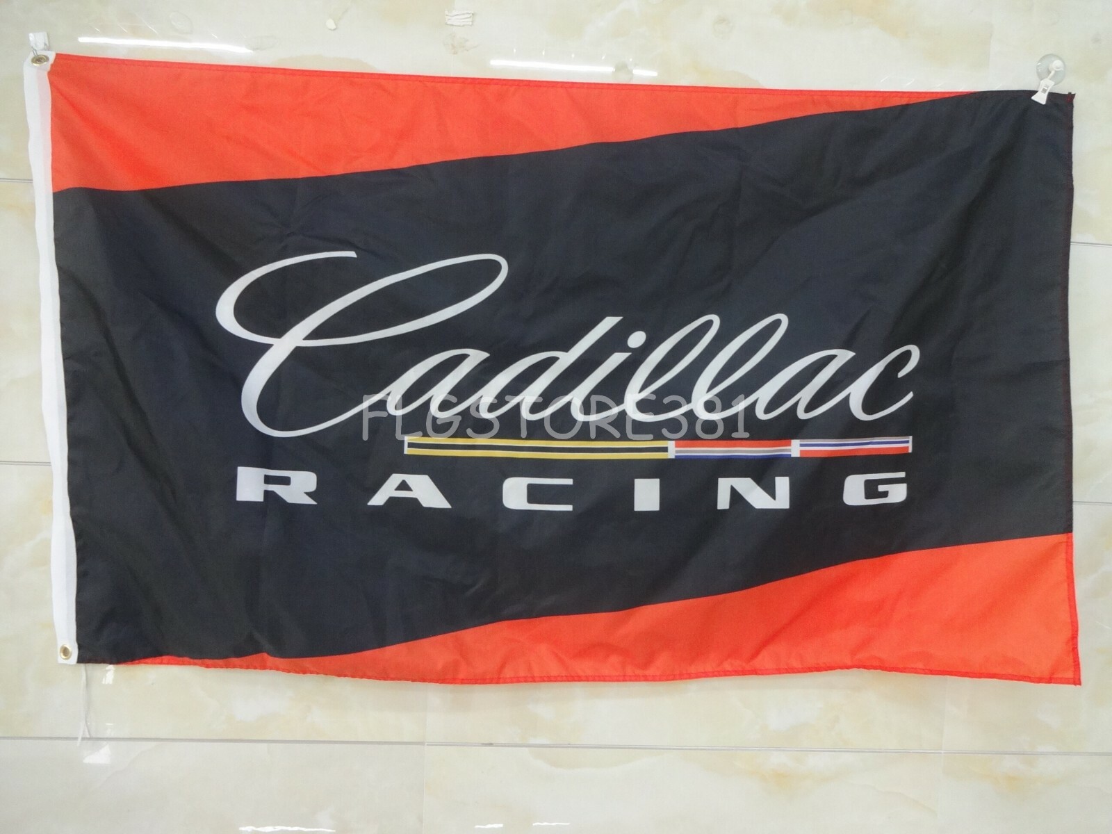 Cadillac Racing Flag Banner | 3x5ft | 3X5ft Garage Wall Decor Car Show