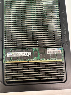HP 16GB 2Rx4 PC3-12800R-11-13-E2 ECC REG Server Memory P/N: 672612-081 ...
