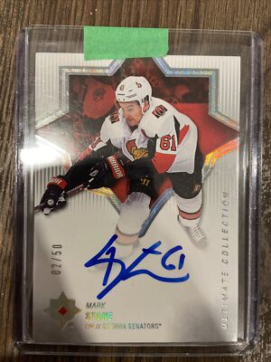 Mark Stone Autographed #02/50 Ultimate Collection 2018-19 Mint | eBay