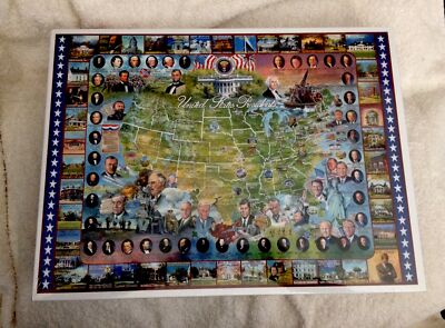White Mountain United States Presidents 24” X 30” Jigsaw Puzzle Fact ...
