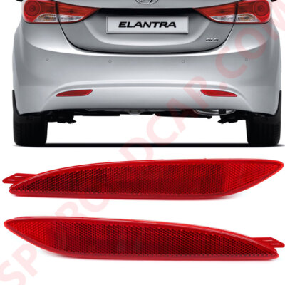 REAR BUMPER REFLECTOR For 2017-2018 Hyundai Elantra LIGHTS 92406F2000 ...