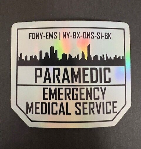 FDNY-EMS Paramedic Sticker Medium Holographic | eBay
