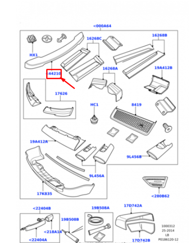LAND ROVER FREELANDER 2 L359 Rear Bootlid Spoiler LR002464 NEW GENUINE ...
