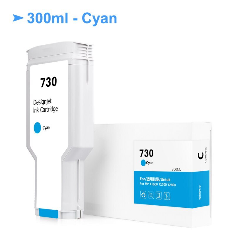 6Color/Set Ink Cartridges for HP 730 For HP DesignJet T1600 T1700 T2600 ...