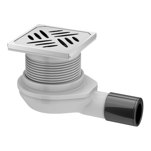 Square Wet Room Drain Stainless Steel Floor Shower Waste Gully 150mm x ...