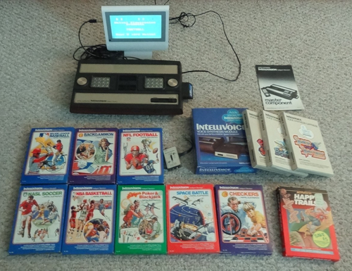 INTELLIVISION 2609 Console Cover, Rf, Switch Box, Intellivoice & 12 Gms ...