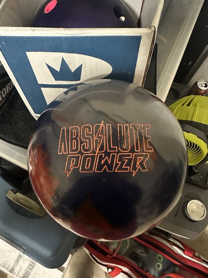 STORM ABSOLUTE POWER - 15lbs Used Bowling Ball Double Drill In Thumb ...