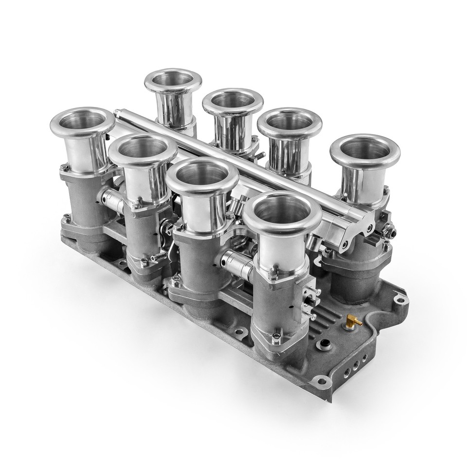 Ford SB 289 302 Windsor Downdraft EFI Stack Intake Manifold System ...