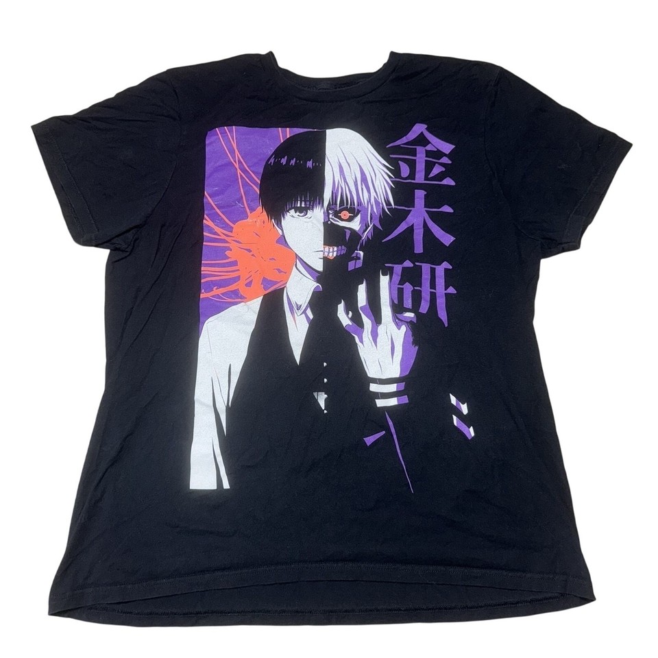 Tokyo Ghoul Shirt Mens 2XL Black Kaneki Ken Anime Tee Funimation ...