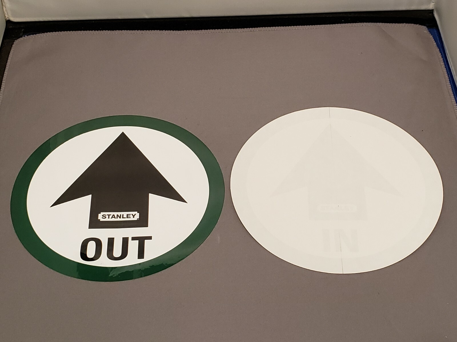 2 X Automatic Door In & Out Do Not Enter Sticker Decal Label Double ...