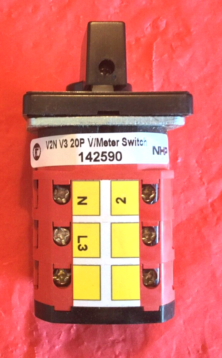 NHP Elektra 25A Voltmeter Rotary Cam Switch V2N V3-F15-B-SI9 (2 ...