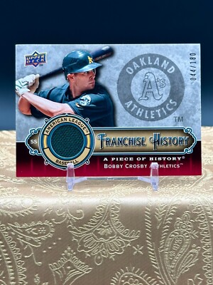 2009 Upper Deck A Piece of History Green Relic Jersey #'d 044/180 Bobby ...